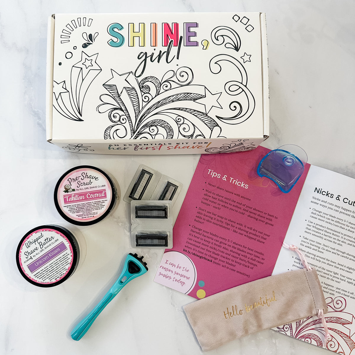 Shine, Girl! (First Shave Kit) - All Girl Shave Club